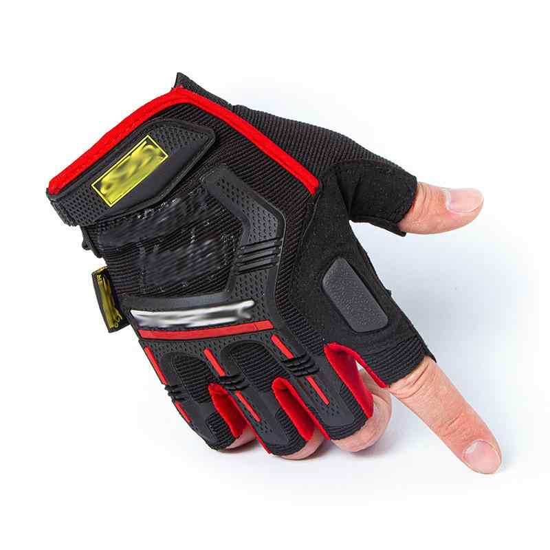 手袋 男性用 サバイバルゲーム 耐摩耗 タクティカルグローブ 指なし ミリタリー 登山 アウトドア 滑り止め ブラック 黒 カーキ オリーブドラブ