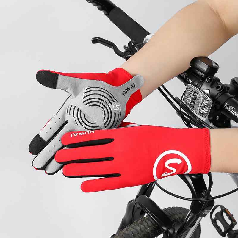 手袋 メンズ レディース アウトドア サイクリング グローブ 滑り止め タッチパネル 全指 登山 バイク 春夏 防風 紫外線対策 M L XL 黒 グレー 赤・機能: 防滑.タッチパネル対応.防風・スタイル: 百搭.スポーツ.シンプル・カラ...