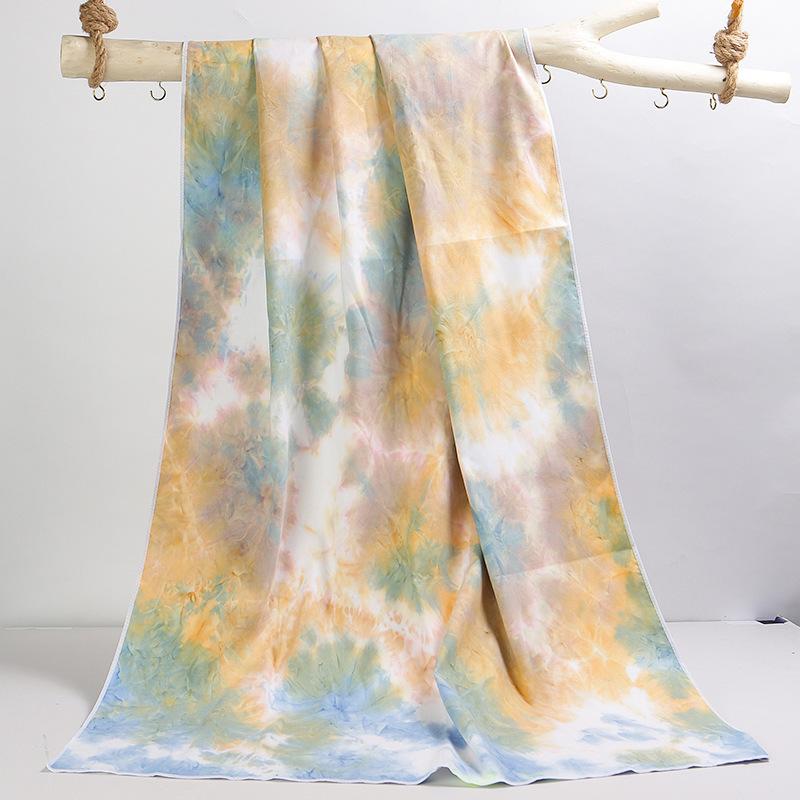 10個セットビーチタオル 速乾タオル スポーツタオル 吸水タオル バスタオル ビーチマット ヨガタオル 超軽量 薄手 綿