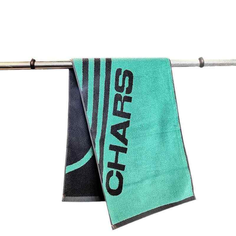 2個セットタオル スポーツタオル メンズ レディース 男女兼用 綿 コットン 吸水 厚手 大判 ロング ヨガ ジム ランニング トレーニング 35 110 緑 黒・カテゴリ: スポーツタオル・素材: 綿・吸水性: 26～30秒・カラー: グ...