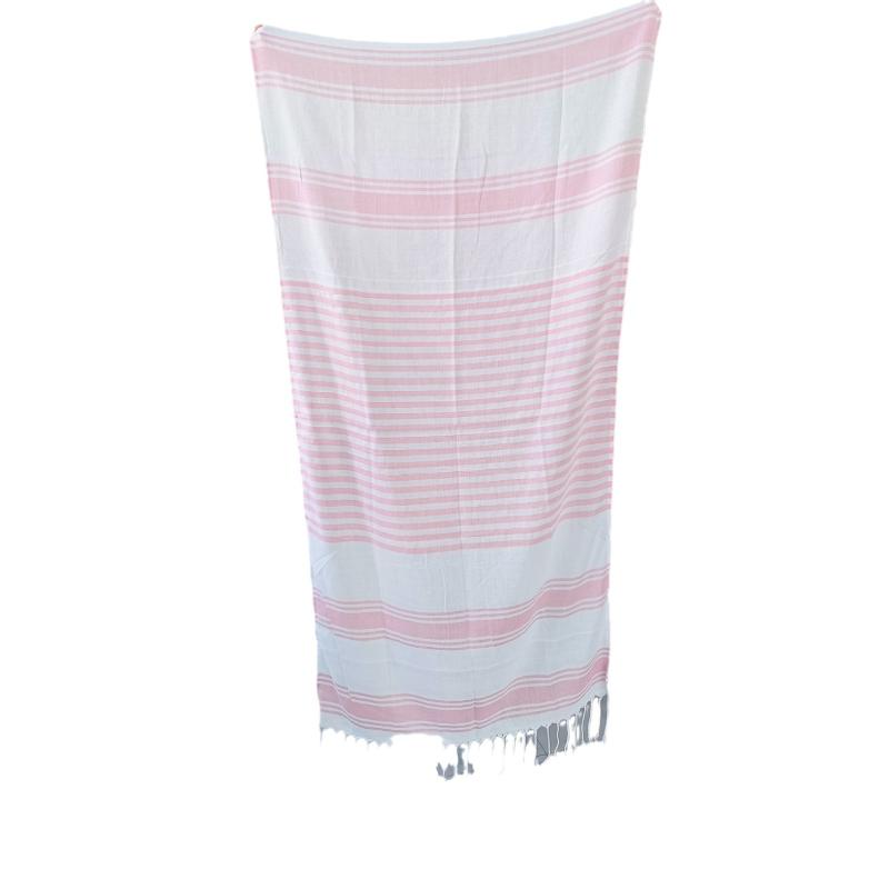 2個セットバスタオル ビーチタオル 速乾タオル ストライプ 無地 再生繊維 吸水性 ピンク系 浅グレー 浅緑 海洋緑 深グレー・素材: GRS認証可再生ポリエステル・重量: 約 約250g・カラー: ピンク, ライトグレー, ライトグリーン...