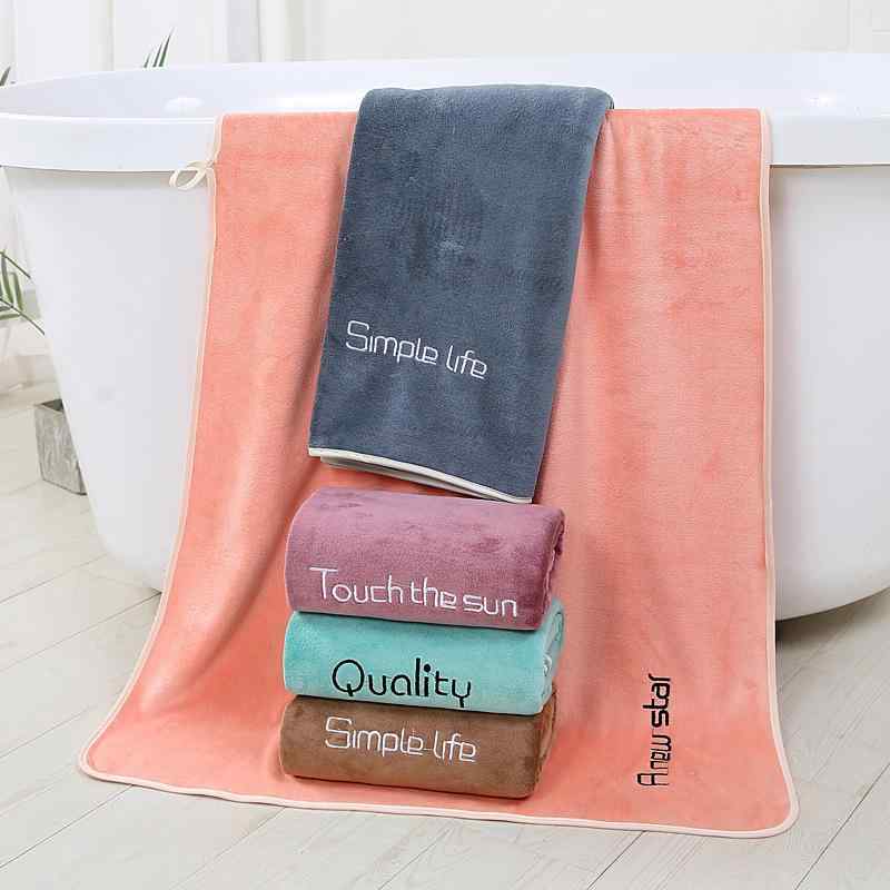 2個セットタオル スポーツタオル 厚手 超極細繊維 70 140cm 吸水速乾 刺繡 薄紫 ダークブルー グリーン ブラウン・素材: 超極細繊維・製法: 刺繍.縁取り・重量: 約 200g以上・カラー: ピンク.紫.紺.緑.茶・サイズ: 7...