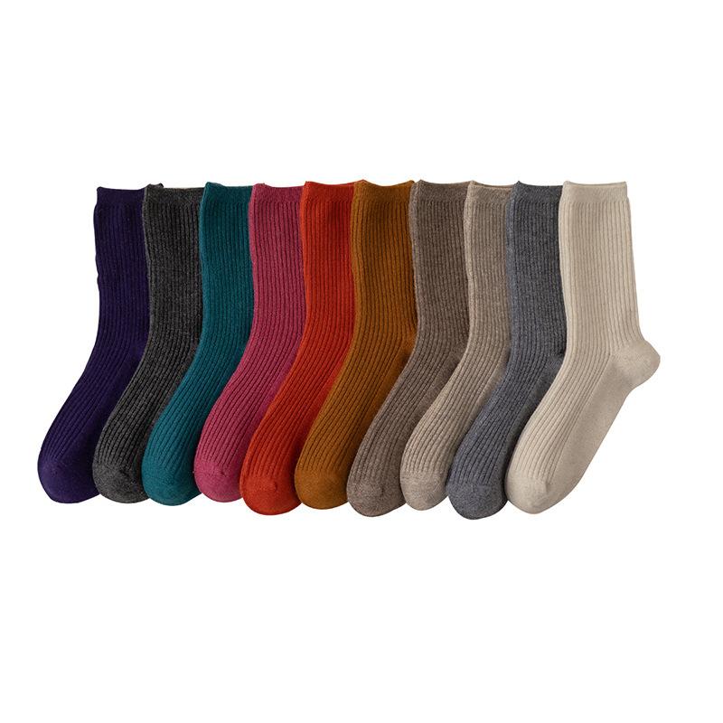 靴下 男女兼用 ウール混紡 厚手 裏起毛 防寒 吸汗 防臭 カジュアル 中筒ソックス 秋冬 5足セットtext: ・素材: 羊绒.-繊維 text: ・機能: .吸汗.防臭 text: ・柄: 無地 text: ・対象: 男女兼用 text...