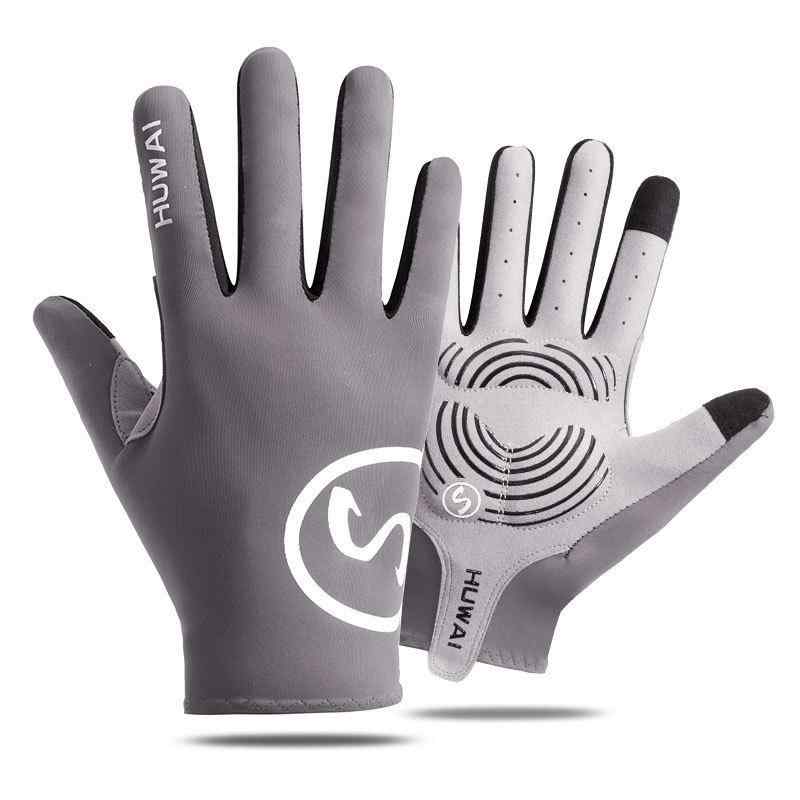 2個セット手袋 メンズ サイクルグローブ 自転車用 バイク グローブ 滑り止め付き 耐衝撃 接触冷感 通気性 タッチパネル対応 春秋冬 赤 黒 グレー