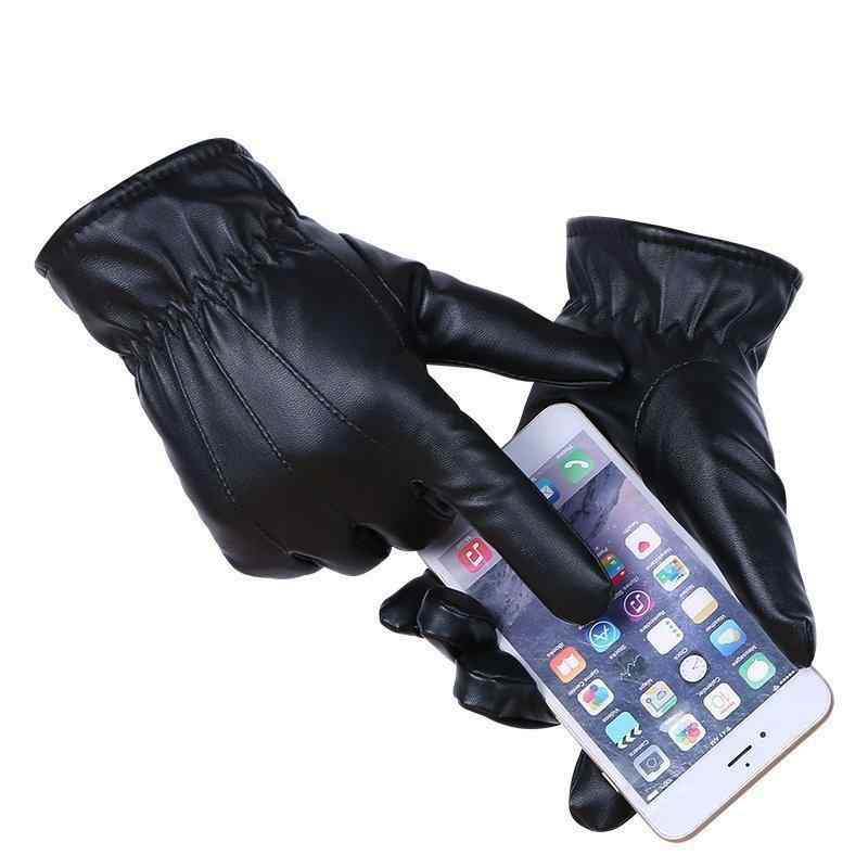 手袋 メンズ 男性用 秋冬 防寒 グローブ PUレザー 撥水 防風 裏起毛 スマートフォン対応 自転車 バイク 運転 通勤 通学・特徴: 速乾.防水.防滑.タッチパネル対応.保温.防風・型番: 1121 3・タイプ: 指あり・カラー: ブラ...