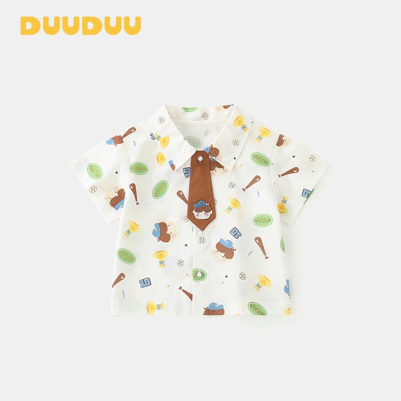 シャツ 子供服 半袖 ベビー 幼児 男の子 コットンブレンド 接触冷感 薄手 韓国 野球柄 80 90 100 110 120・対象: 子供・対象年齢: 1～3歳 (80～100cm)・スタイル: 韓国・襟の形: 襟付き・生地加工: 柔らか...