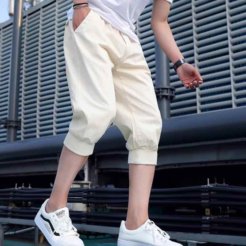ハーフパンツ メンズ 男性用 7分丈パンツ リラックスパンツ テーパードパンツ 無地 薄手 ウエストゴム 普段使い ルームウェア 部屋着 春夏・カテゴリ: カジュアルパンツ・スタイル: ストリート・対象年齢: 18-24歳・パンツのタイプ:...