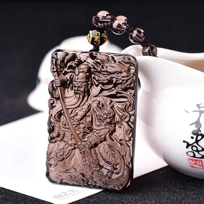 ネックレス メンズ レディース 黒曜石 祥龙 関羽 ペンダント 忠義 お守り アイスオブシディアン風・項目名: 素材・値: 黒曜石・項目名: 処理・値: 研磨・項目名: チェーンスタイル・値: 丸ビーズチェーン・項目名: ペンダント素材・値...