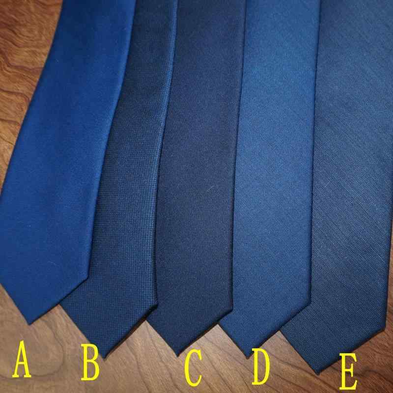 10個セットネクタイ 男性用 ウール混紡 ブルー系 無地 韓国 ビジネス フォーマル 7cm幅 ワンタッチ ファスナー 秋string