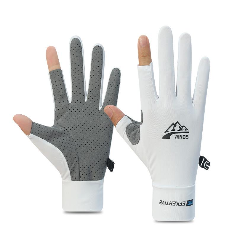 手袋 メンズ レディース 春夏 薄手 滑り止め 接触冷感 2本指出し ルアーフィッシング 釣り 保温 日焼け防止 ハーフフィンガー ブラック ピンク系 ホワイト グレー ポリエステル・スタイル: 半指手袋・カラー: ブラック.ピンク.ホワイ...