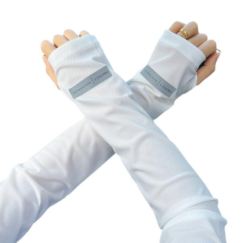 アームカバー レディース メンズ 接触冷感 UVカット 紫外線対策 薄手 冷感 涼しい 日焼け防止 ドライブ スポーツ アウトドア 春夏・項目名: カラー・値: ホワイト, ブラック, 浅グレー, 深グレー・項目名: 素材・値: ナイロン・...