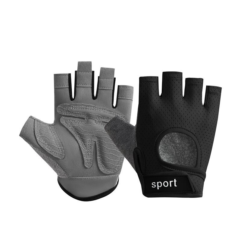手袋 レディース トレーニンググローブ スポーツ用 滑り止め 吸汗速乾 半指タイプ ジム 筋トレ ウェイトリフティング ダンベル ケトルベル サイクリング ポリエステル ピンク系 ブラック グレー 春夏・カテゴリ: フィットネスグローブ・機...