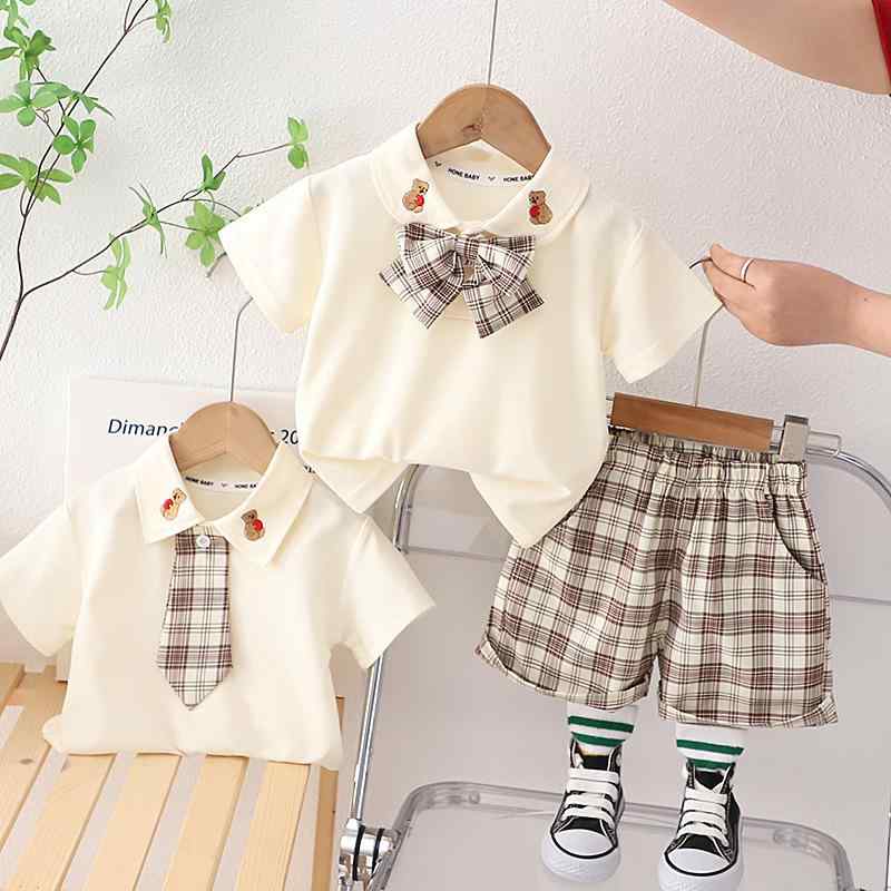 3個セットキッズ 半袖シャツ ショートパンツ 上下2点セット 子供服 ベビー服 格子柄 綿 薄手 男の子 女の子 80 90 100 110 120cm・性別: 男女兼用・スタイル: 韓国・セット内容: パンツ.トップス・対象年齢: 1～3...