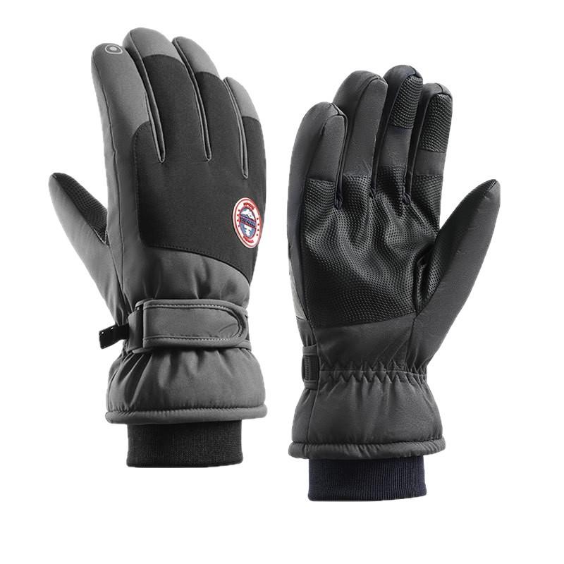 2個セット手袋 レディース メンズ スキー グローブ 秋冬 防寒 防水 保温 裏起毛 タッチパネル対応 バイク アウトドア 黒 白 グレー・機能: 防水, 触屏, 保温, 防風・アイテム: 手袋・スタイル: ビジネス, 百搭, エレガント,...