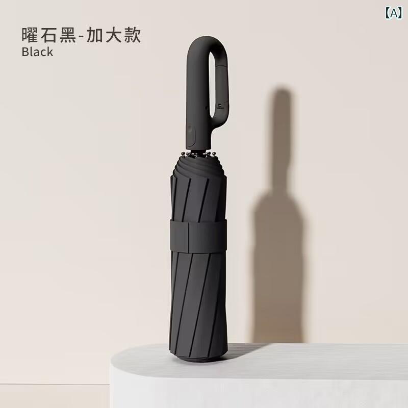 リング バックル 全自動 傘 特大 強化 厚手 メンズ 豪華 レディース 晴雨兼用 逆 折りたたみ ブラック ブルー グレー グリーン