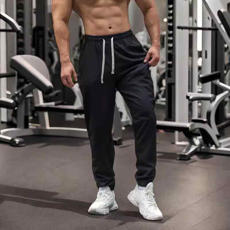 スポーツパンツ メンズ 男性用 速乾 トレーニングパンツ 薄手 伸縮性 ジョガーパンツ アウトドア ランニングパンツ ズボン 春夏 秋冬 ブラック グレー ブルー・パンツ丈: 長ズボン・誤差範囲: 0.2・対象: メンズ・スタイル: スポー...