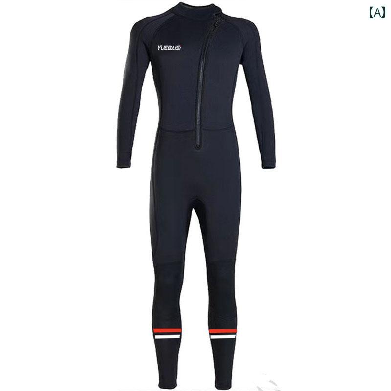 フロント ジッパー 3 mm ワンピース シュノーケリング 暖かい 日焼け防止 防寒 ダイビング スーツ クラゲ 釣り 水泳 サーフィン スーツ 速乾原産地：中国適用対象: ニュートラルアウトドアスポーツ：ダイビングウェットスーツのスタイル...