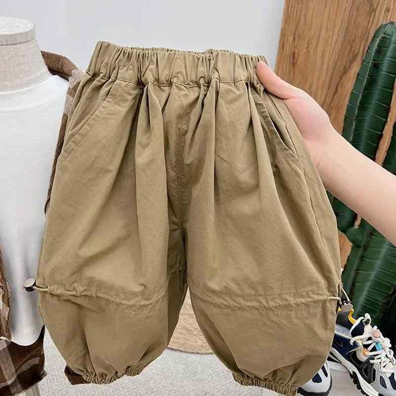 キッズ ズボン 男の子 7分丈 パンツ 子供服 ゆったり 普段着 中小童 カジュアル 長ズボン 伸縮性 ウエストゴム 部屋着 ブラック グレー カーキ・スタイル: カジュアル・パンツ丈: 長ズボン・主な素材: ポリエステル30%・対象: 男...