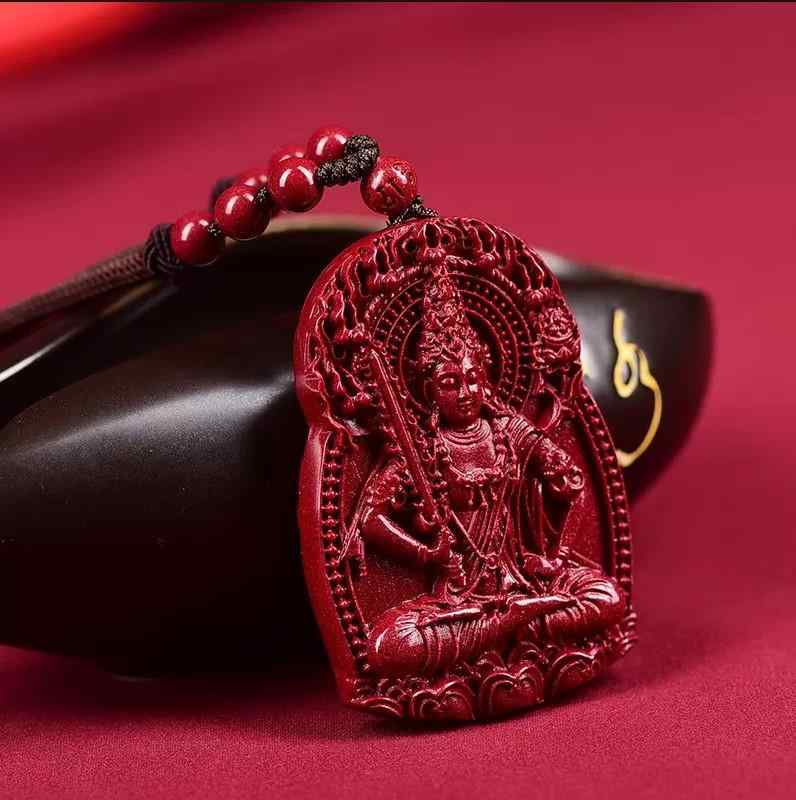 ペンダント メンズ アクセサリー 兎年 守護本尊 虚空蔵菩薩 朱砂 お守り ネックレス