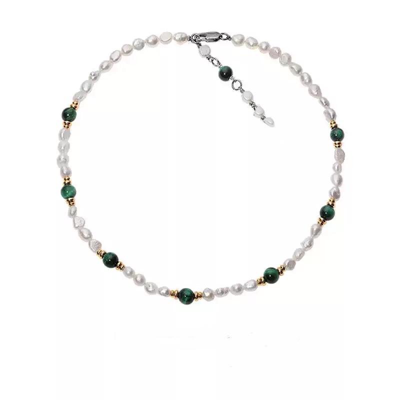 ネックレス メンズ レディース 虎眼石 パール シルバー925 ヒップホップ ストリート アメカジ 豪華感 ペンダント・素材: シルバー925・カラー: ネックレス・スタイル: 個性・対象: 男女兼用・流行要素: パール