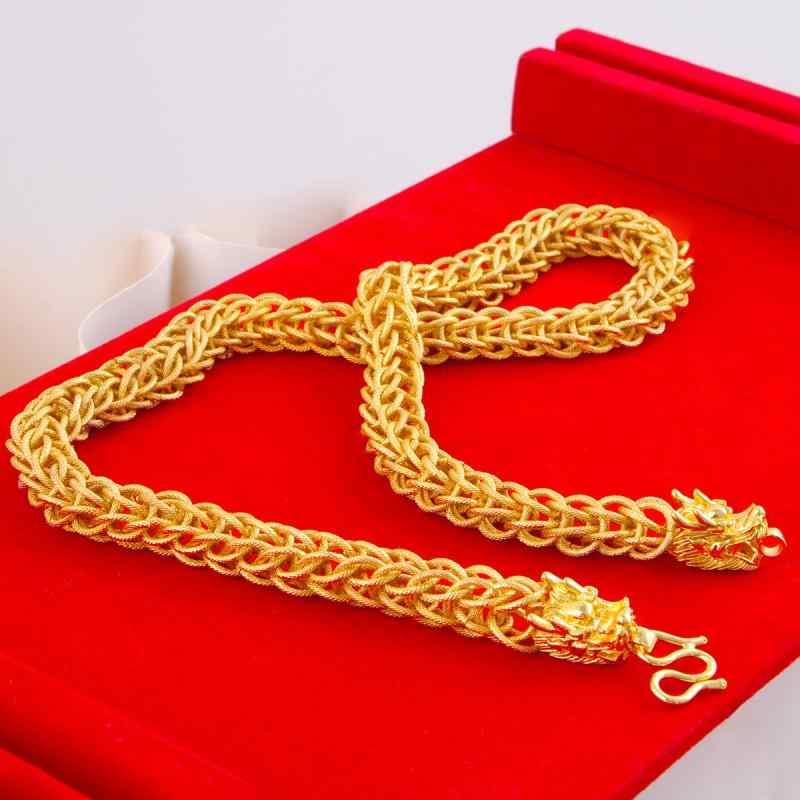 ネックレス メンズ ゴールドカラー ドラゴン 蛇骨チェーン 太め 個性的 スネークチェーン 幾何学模様 ペンダント 60cm・素材: 銅・処理: 電鍍・造型: 幾何型・チェーンスタイル: 蛇骨チェーン・多層構造: 否・ネックレス長さ: 51...