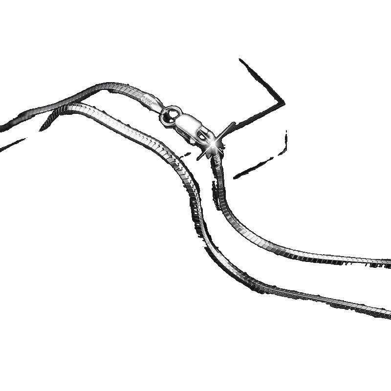 ネックレス メンズ レディース シルバー925 蛇骨チェーン 鎖骨 ベネチアンチェーン スネークチェーン シンプル 男女兼用 幅太 細め 40cm 45cm 50cm 55cm 60cm