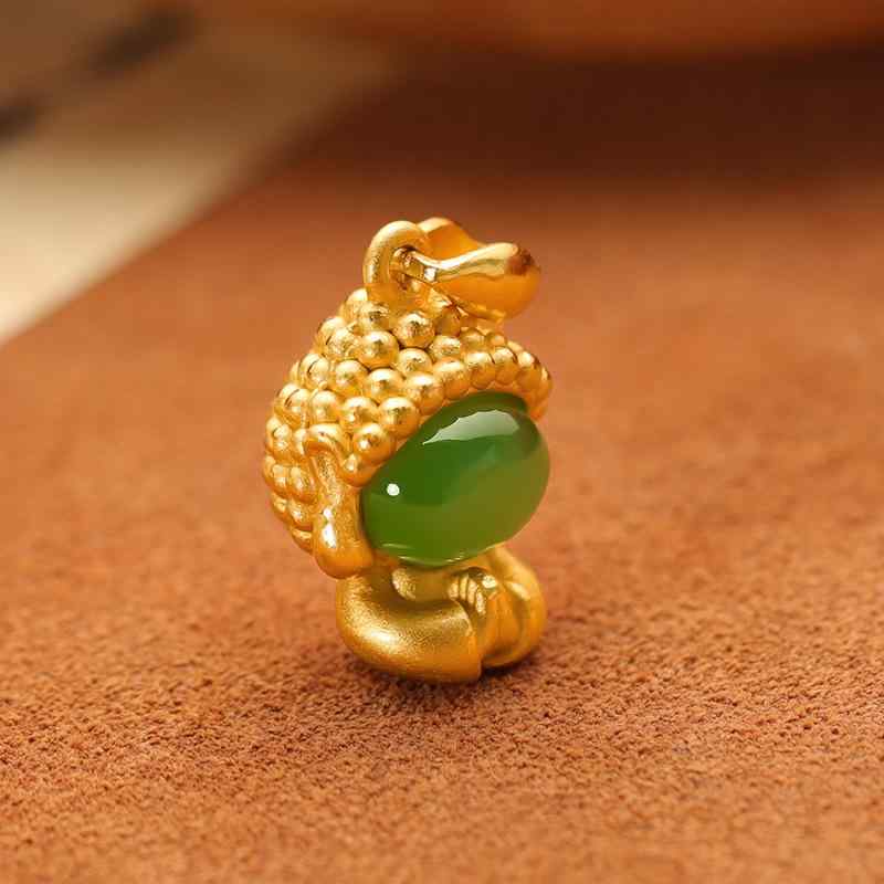 ネックレス レディース メンズ 和田玉 S925シルバー 碧玉 ペンダント シルバー925 銀メッキ 和風 個性的 カートゥーン 仏・素材: 和田玉・スタイル: 中性風・アイテム: ネックレス・カラー: S925銀 碧玉(ペンダント), S...