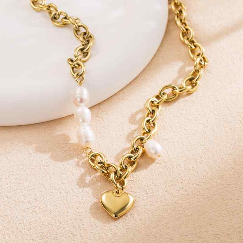 ネックレス メンズ 男性用 愛のハート パール スカル ドクロ ステンレス チェーン レトロ 水波チェーン アレルギー対応 シルバー ブラック ゴシック ペンダント・商品カテゴリ: ネックレス・素材: チタン鋼.ステンレス・加工: 電気メッ...