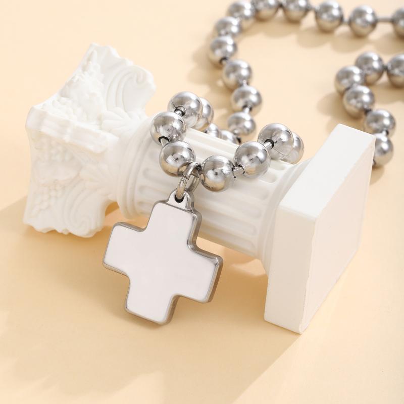 ネックレス メンズ レディース 十字架 クロス ペンダント ステンレス チェーン アクセサリー ジュエリー シルバー 長さ40cm 45cm 50cm