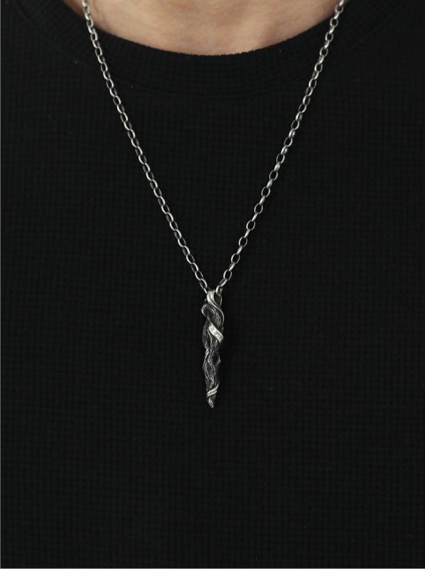 ネックレス メンズ シルバー999 浮木モチーフ ペンダント 十字架チェーン チョーカー 男性 女性 ユニセックス レトロ 文芸 花柄 アレルギー対応・素材: 銅・スタイル: 男女兼用・デザイン: 花・チェーンの種類: 十字・長さ: 21〜...