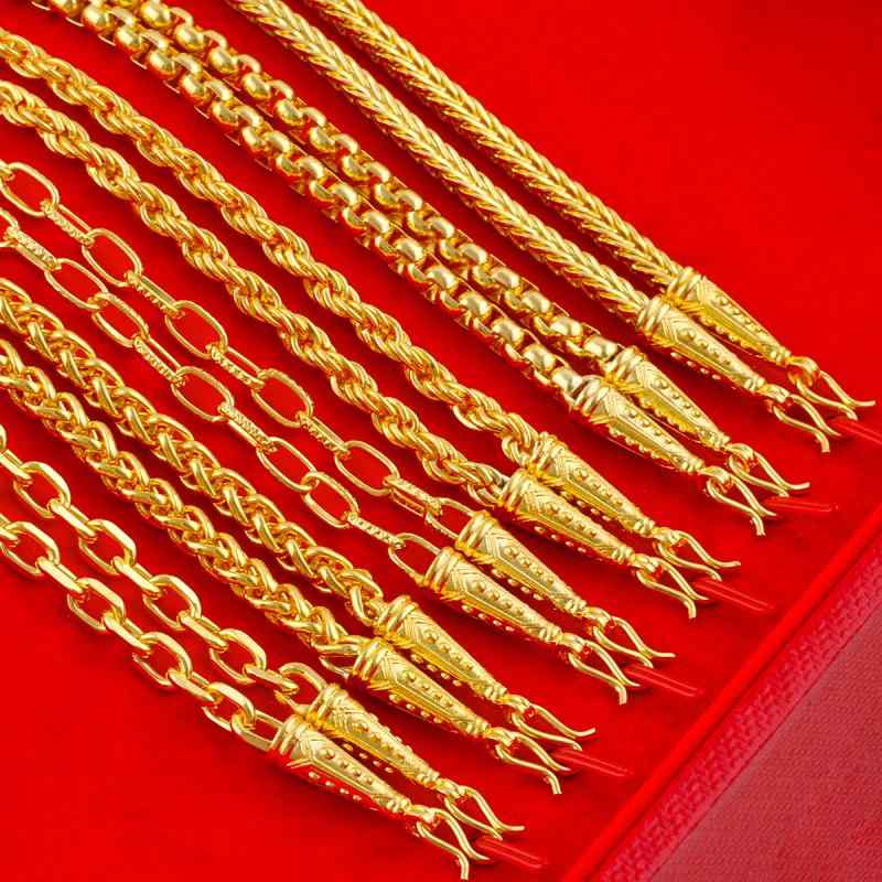 ネックレス メンズ 男性用 幾何学模様 合金 蛇骨チェーン 5N 電気メッキ加工 スネークチェーン ペンダント チョーカー