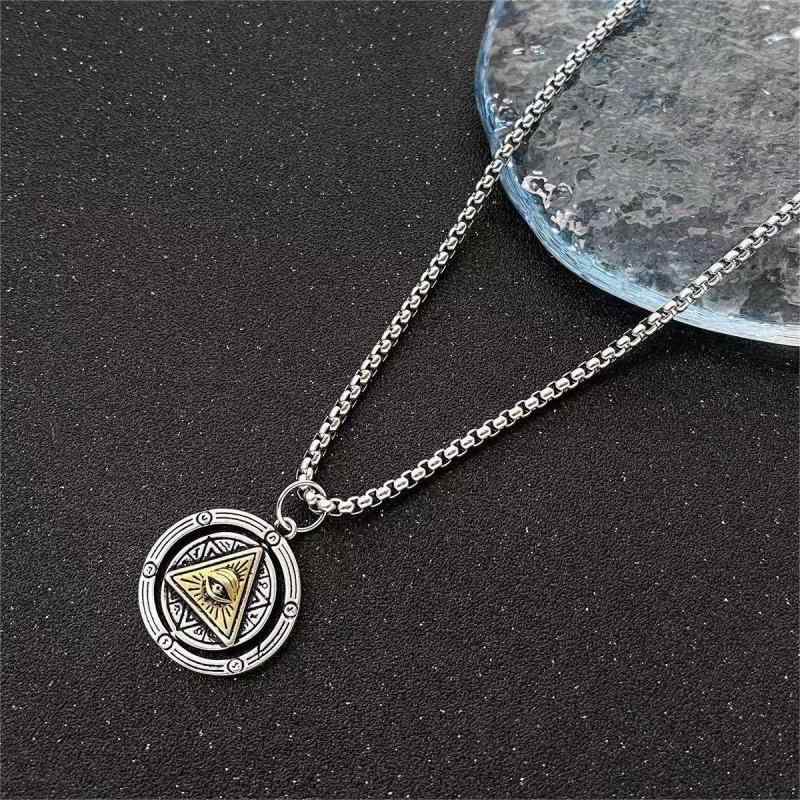 ネックレス メンズ 男性用 レトロ エジプト風 上帝の目 ヒップホップ 不锈钢 ペンダント アフリカ ・素材: 亜鉛合金・造型: キャラクター.文字・数字・処理方法: 電気メッキ・スタイル: OL・スタイル分類: 通勤・製品カテゴリ: ネッ...