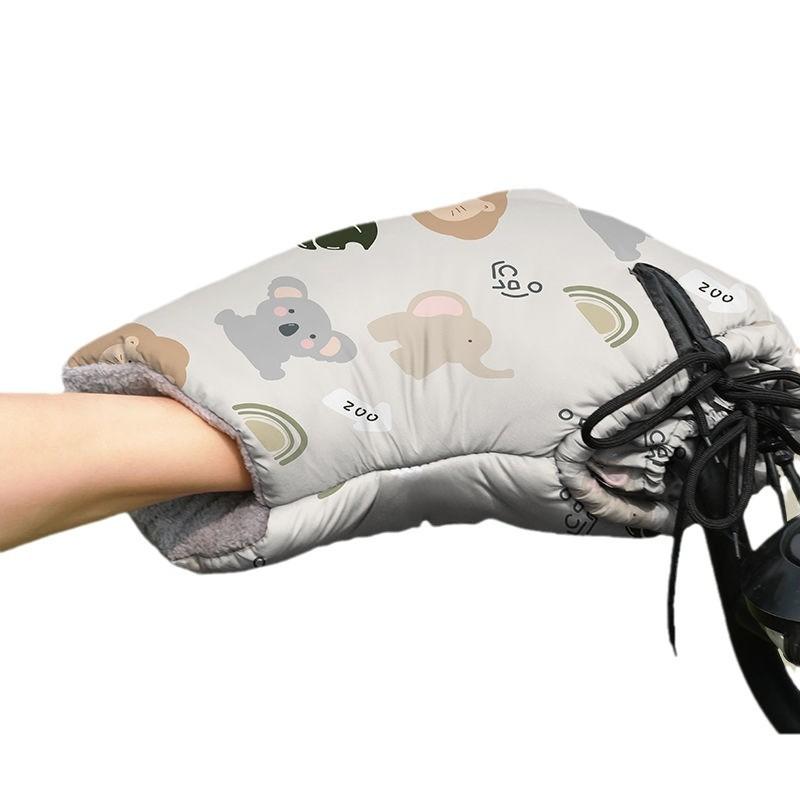 バイク グローブ 防寒 防水 ハンドルカバー 冬用 厚手 裏起毛 スマホ対応 男性用 女性用 ブラック グレー グリーン アニマル柄