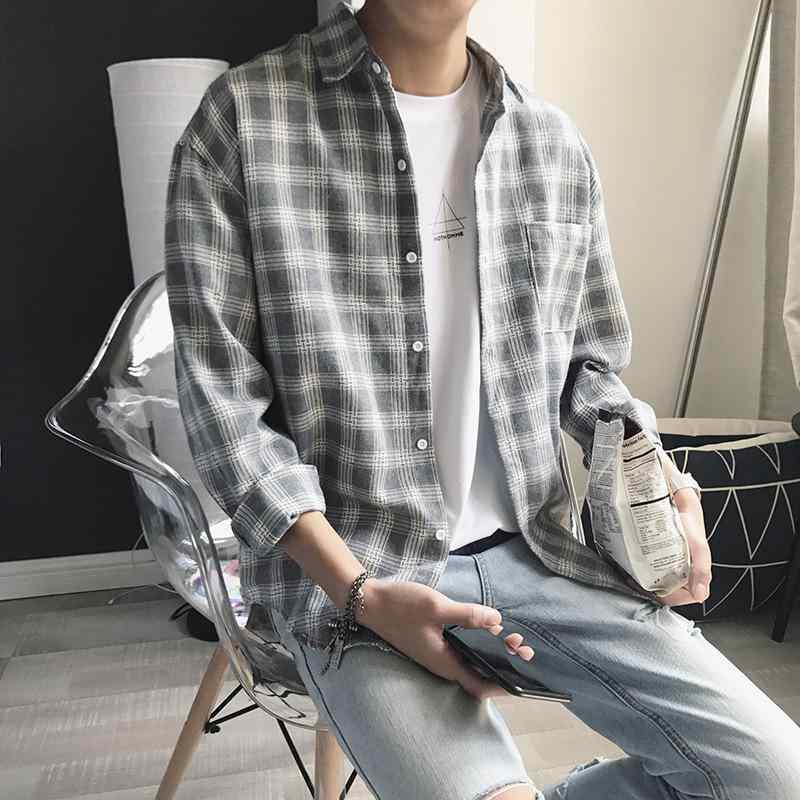 シャツ メンズ 長袖 格子柄 ポリエステル トップス 修身 カジュアル 赤 紺色 グレー・カテゴリ: シャツ・スタイル: ストリート・対象年齢: 成人・対象: メンズ・素材: ポリエステル90%・生地: 化学繊維混紡・柄: 格子・袖丈: 長...