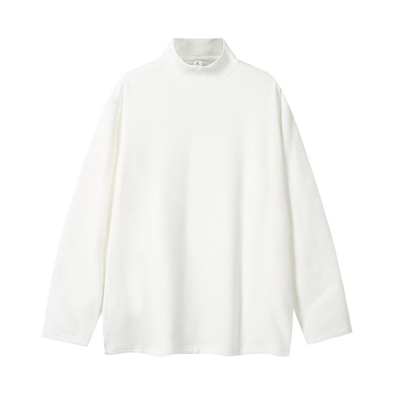 Tシャツ 男性用 裏起毛 あったか ハーフハイネック 長袖 インナー カットソー 学生 無地 スリムフィット 春秋 普段使い レイヤードスタイル・カテゴリ: トレーナー/スウェット・スタイル: 韓国・対象: 青少年.成人・ネックライン: ハ...