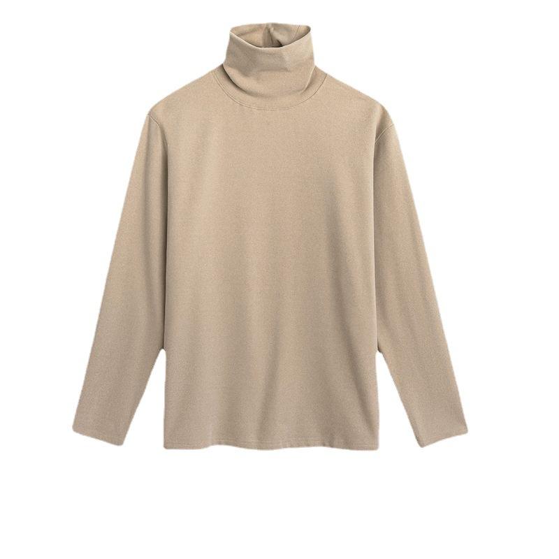 Tシャツ メンズ 男性用 長袖 裏起毛 カットソー 秋冬 保温 インナー 半タートルネック 無地 ポリエステル 大寸サイズ ゆったりサイズ ブラック 黒 グレー カーキ・素材: ポリエステル95-・カテゴリ: 肌着/インナー・ネックライン:...