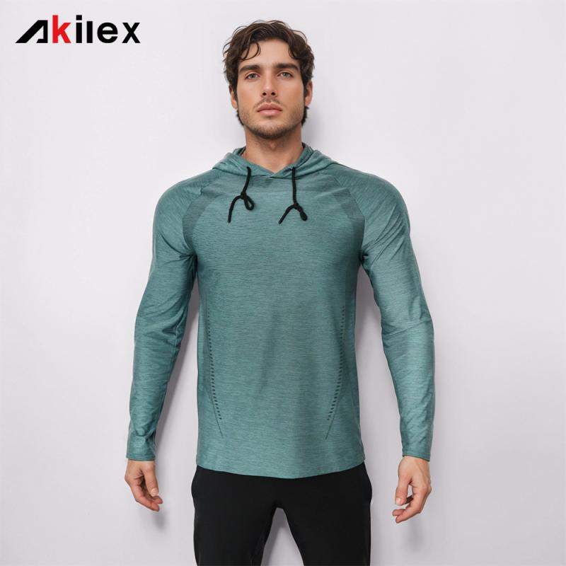Tシャツ メンズ スポーツウェア トレーニングウェア 速乾性 高弾力 通気性 吸汗性 パーカー 長袖 黒 グレー 緑・カテゴリ: Tシャツ・柄: 無地・対象: 男性・スタイル: スポーツカジュアル・ネックライン: フード付き・袖丈: 長袖・...