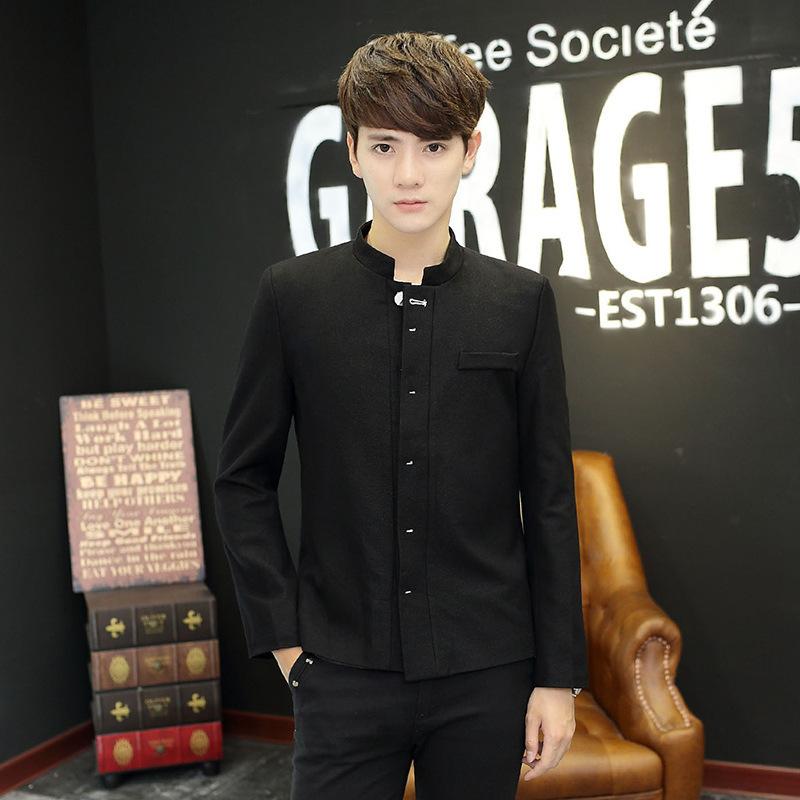 ジャケット 男性用 カジュアル スーツ スリム 立襟 無地 普段使い 春秋 ポリエステル・カテゴリ: カジュアルスーツ・スタイル: スクール・タイプ: スリム・襟の形: スタンドカラー・前立て: シングル5つボタン・柄: 無地・誤差範囲: ...