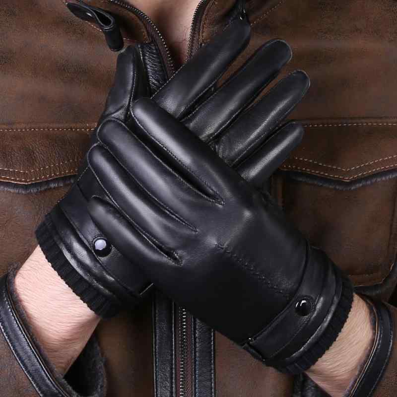 手袋 メンズ 男性用 レザー手袋 シープスキン 羊革 グローブ 秋冬 保温 裏起毛 暖かい スマホ対応 運転 ドライブ バイク アウトドア