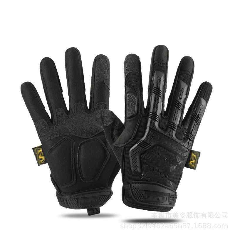 手袋 男性用 タクティカルグローブ バイク 衝撃吸収 耐摩耗 滑り止め フルフィンガー トレーニング サバイバルゲーム 登山 秋