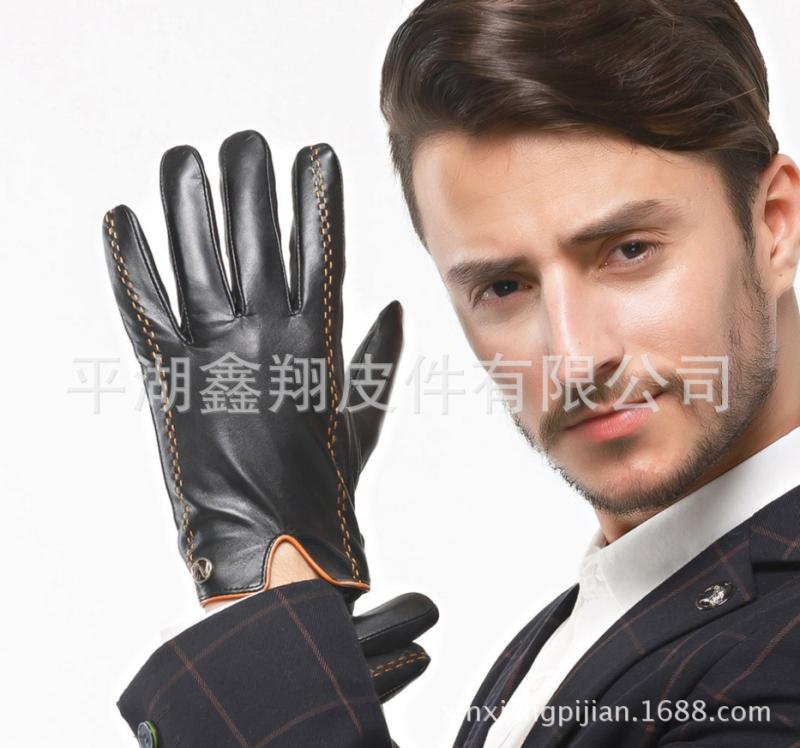 2個セット手袋 メンズ 男性用 レザーグローブ 革 羊革 手袋 スマホ対応 スマートフォン対応 運転 ドライブ 秋冬 防寒 保温 ブラック キャメル・機能: 保温・スタイル: 分指手袋・カラー: ブラック, キャメル, ブラック（タッチスク...