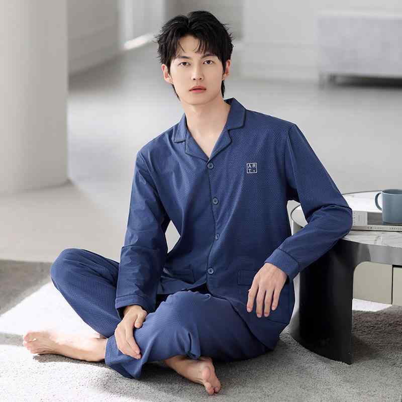 パジャマ メンズ 春秋 長袖 綿 開襟 格子柄 部屋着 ルームウェア 寝間着 通気性 快適 普段使い 春秋・カテゴリ: セットアップ・生地: 綿・スタイル: カーディガン・主な生地の組成: 綿・厚さ: 中程度・襟のタイプ: 襟付き・袖丈: ...