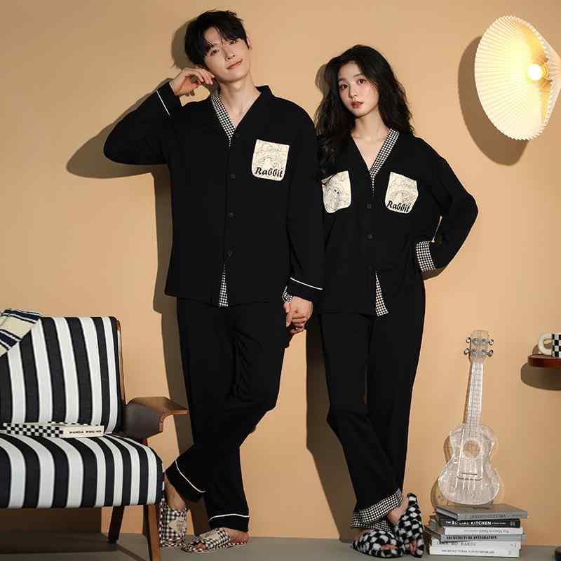 パジャマ レディース メンズ 春秋 長袖 綿 カップル Vネック ルームウェア 上下セット かわいい 大きいサイズ 部屋着 寝間着 リラックス ゆったり 通気性 快適・カテゴリ: セットアップ・素材: 綿・スタイル: カーディガン・厚さ: ...