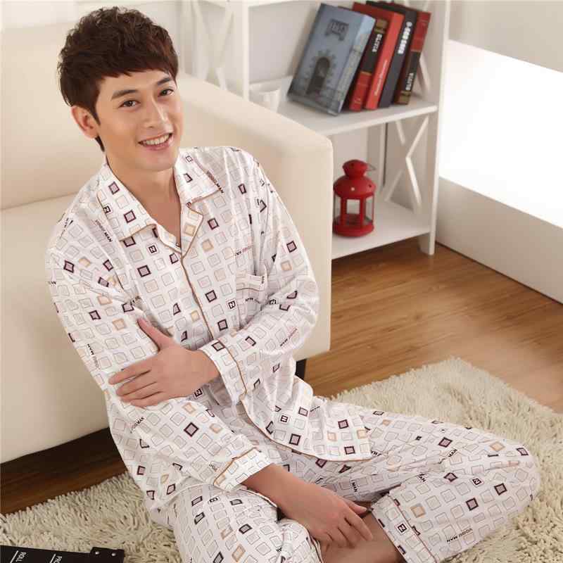 3個セットパジャマ メンズ 男性用 長袖 綿 春秋 若者 パパ 大きいサイズ 夏 セットアップ 薄手 コットン ルームウェア ストライプ柄 Vネック 涼しい 快適 保温性