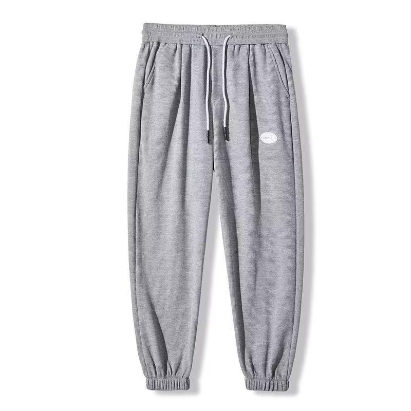 カジュアルパンツ メンズ 男性用 ズボン パンツ スウェットパンツ トレーニングパンツ ジャージパンツ イージーパンツ 部屋着 アウトドア 普段使い 薄手 高弾性 伸縮性 直筒 ストレート ゆったり グレー 白 黒・スタイル: 流行・パンツ...