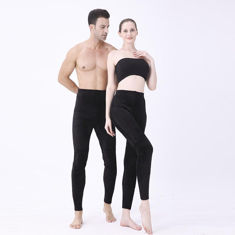 パンツ 男性用 高腰 ウール 裏起毛 あったか インナーパンツ 女性用 防寒 M L XL XXL XXXL XXXXL ブラック 黒 ブラウン 茶色 レッド 赤・素材: 羊毛・機能: 保温.抗ピリング・対象: 男女兼用・パンツ丈: 長ズボ...