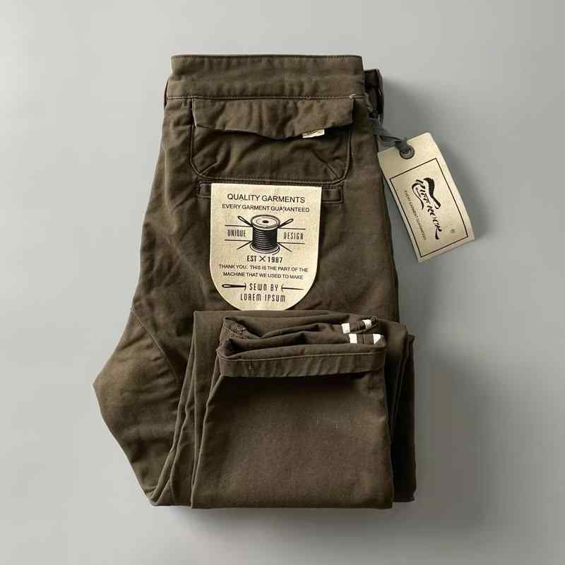 ワークパンツ メンズ カーゴパンツ ストレート 厚手 ウォッシュ加工 レトロ アメカジ 作業着 ズボン 通気性 耐摩耗 高腰 カーキ グリーン ブラック