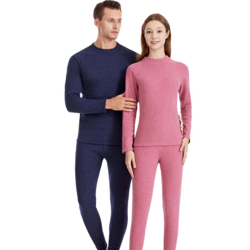 インナー レディース メンズ 裏起毛 あったかインナー 防寒肌着 上下セット 男性用 女性用 保温 部屋着 ルームウェア パジャマ ポリエステル 無地 秋冬・主な素材: ポリエステル繊維・アイテム: 奥粒绒・適用対象: 男女兼用・柄: 無地...