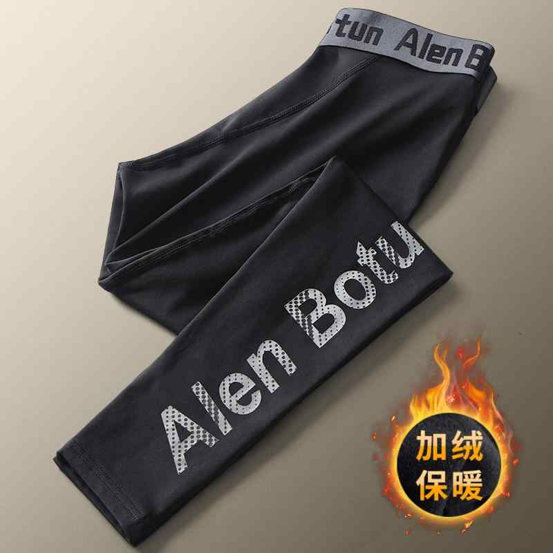 パンツ メンズ 男性用 スポーツウェア 秋冬 裏起毛 防寒 あったか インナー タイツ レギンス スパッツ トレーニング ランニング ジム ウェア ポリエステル 伸縮性
