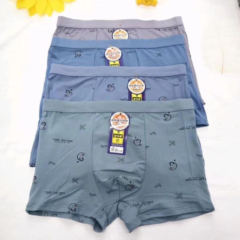 パンツ メンズ 男性用 ボクサーパンツ ニット 大码 ゆったり 通気性 快適 中腰 ポリエステル 幾何学模様 オールシーズン 2XL 3XL 4XL 5XL 6XL